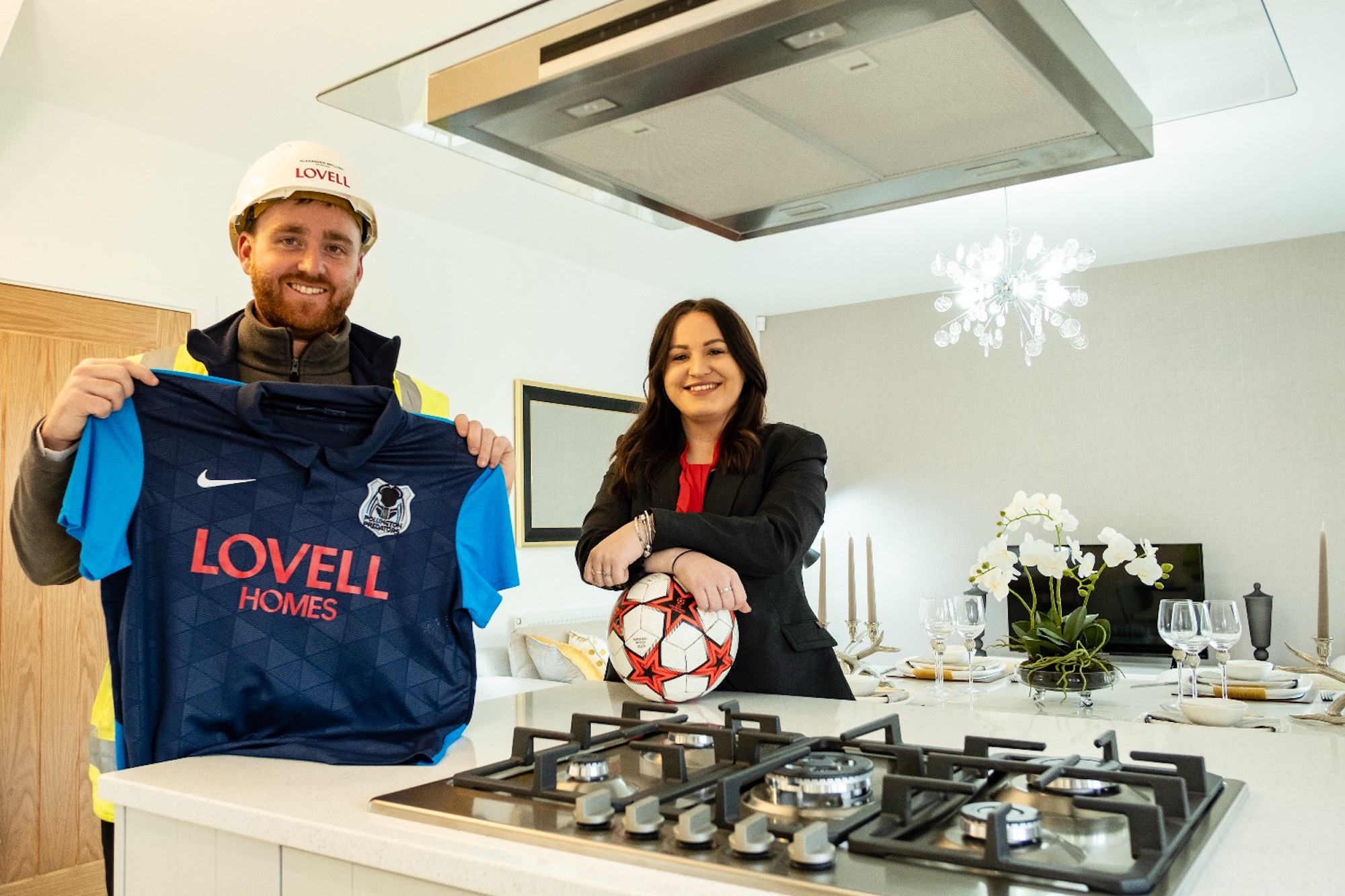 Howden Football Club kicks off grand opening of new show homes