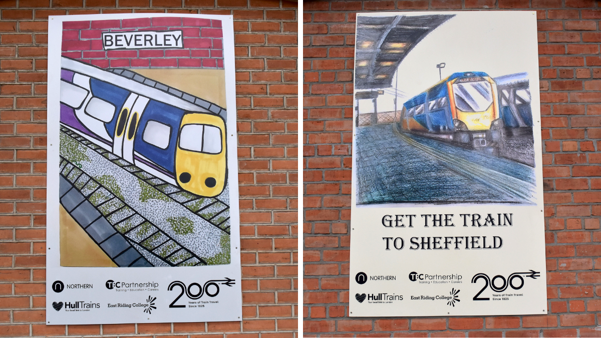 Artwork inspired by famous British Railway posters unveiled at Northern ...
